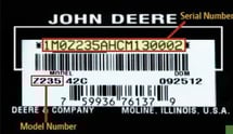 Understanding your John Deere serial number
